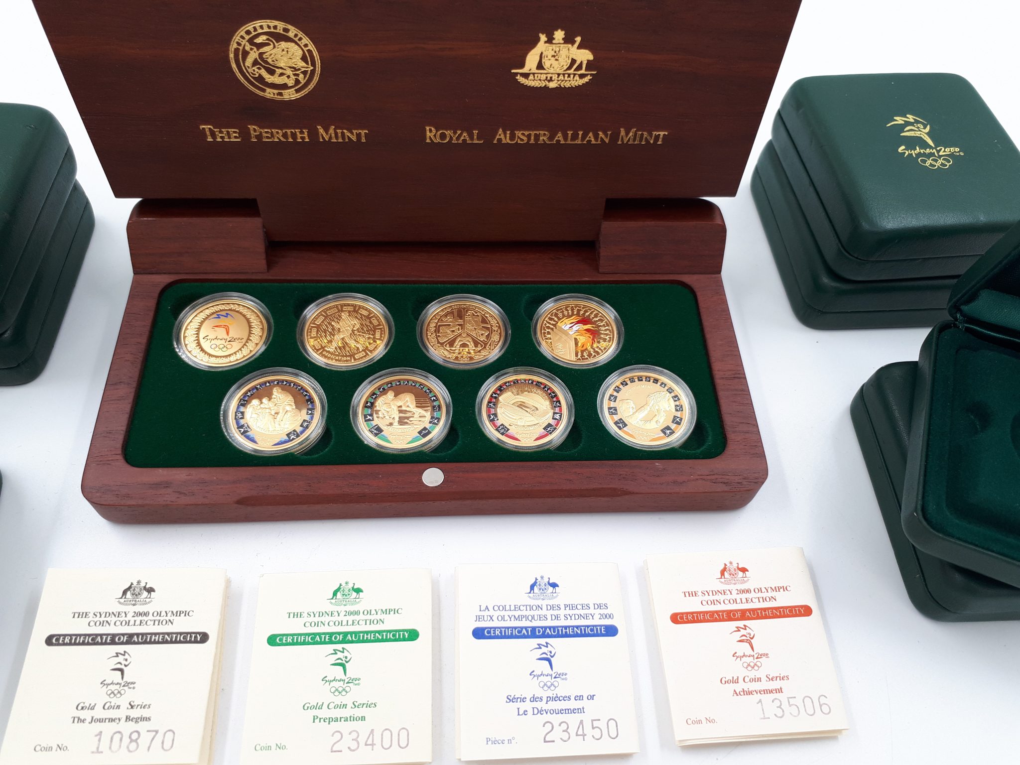 The Sydney 2000 Olympic 24ct Gold Coin Collection 80.1 Grams - Ezigold