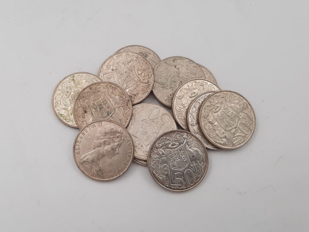 1966 Australian Round 50 Cent Coin (80% Silver) - Ezigold